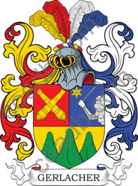Gerlach Family Crest, Coat of Arms and Name History