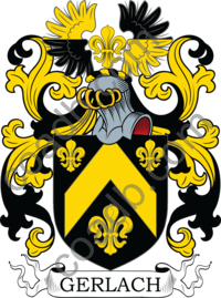 Gerlach Family Crest, Coat of Arms and Name History