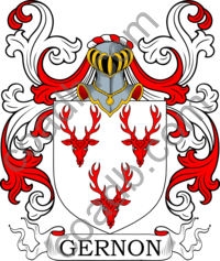 Gernon Family Crest, Coat of Arms and Name History