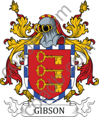 Gibson Family Crest, Coat of Arms and Name History