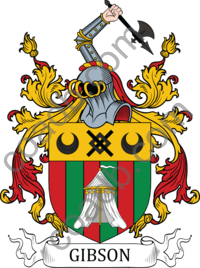 Gibson Family Crest, Coat of Arms and Name History