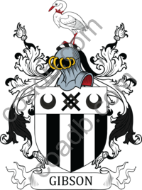 Gibson Family Crest, Coat of Arms and Name History