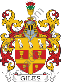 Giles Family Crest, Coat of Arms and Name History