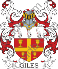 Giles Family Crest, Coat of Arms and Name History