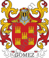 Gomez Family Crest, Coat of Arms and Name History