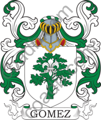 Gomez Family Crest, Coat of Arms and Name History