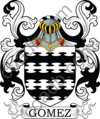 Gomez Family Crest, Coat of Arms and Name History