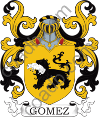 Gomez Family Crest, Coat of Arms and Name History