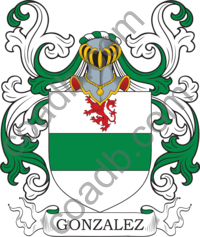 Gonzalez Family Crest, Coat of Arms and Name History