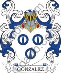 Gonzalez Family Crest, Coat of Arms and Name History