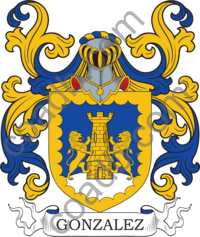 Gonzalez Family Crest, Coat of Arms and Name History