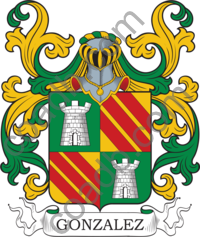 Gonzalez Family Crest, Coat of Arms and Name History