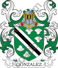 Gonzalez Family Crest, Coat of Arms and Name History