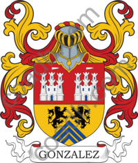 Gonzalez Family Crest, Coat of Arms and Name History