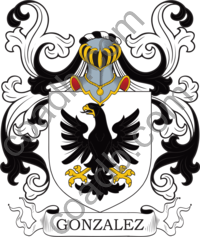 Gonzalez Family Crest, Coat of Arms and Name History