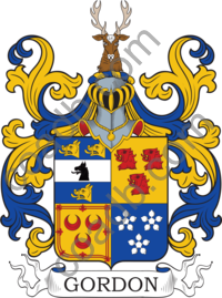 Gordon Family Crest, Coat of Arms and Name History