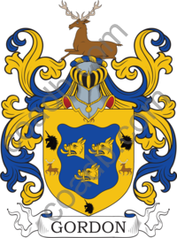 Gordon Family Crest, Coat of Arms and Name History