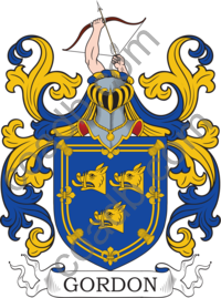 Gordon Family Crest, Coat of Arms and Name History