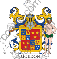 Gordon Family Crest, Coat of Arms and Name History