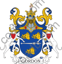 Gordon Family Crest, Coat of Arms and Name History