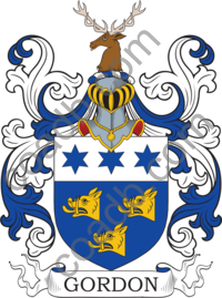Gordon Family Crest, Coat of Arms and Name History