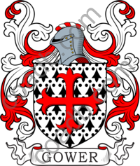 Gower Family Crest, Coat of Arms and Name History
