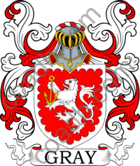 Gray Family Crest, Coat of Arms and Name History