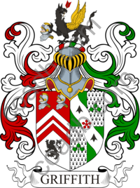 Griffith Family Crest, Coat of Arms and Name History