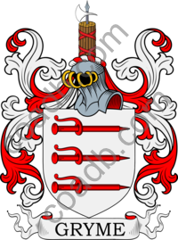 Gryme Family Crest, Coat of Arms and Name History