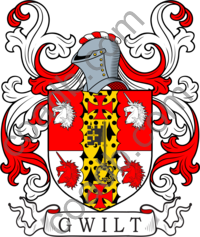 Gwilt Family Crest, Coat of Arms and Name History