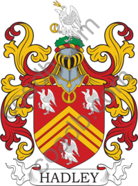 Hadley Family Crest, Coat of Arms and Name History