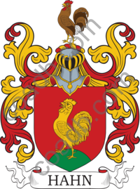 Hahn Family Crest, Coat of Arms and Name History