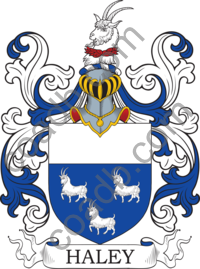 Haley Family Crest, Coat of Arms and Name History