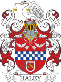 Haley Family Crest, Coat of Arms and Name History