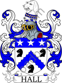 Hall Family Crest, Coat of Arms and Name History