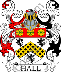 Hall Family Crest, Coat of Arms and Name History