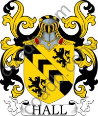 Hall Family Crest, Coat of Arms and Name History