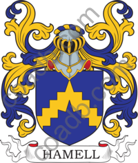 Hamell Family Crest, Coat of Arms and Name History