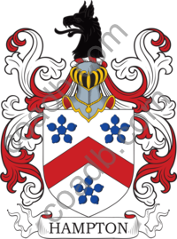 Hampton Family Crest, Coat of Arms and Name History