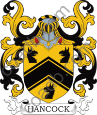 Hancock Family Crest, Coat of Arms and Name History