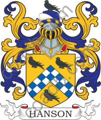 Hanson Family Crest, Coat of Arms and Name History