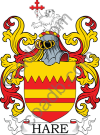 Hare Family Crest, Coat of Arms and Name History