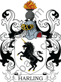 Harling Family Crest, Coat of Arms and Name History