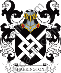 Harrington Family Crest, Coat of Arms and Name History