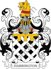 Harrington Family Crest, Coat of Arms and Name History