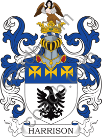 Harrison Family Crest, Coat of Arms and Name History