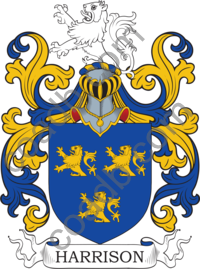 Harrison Family Crest, Coat of Arms and Name History