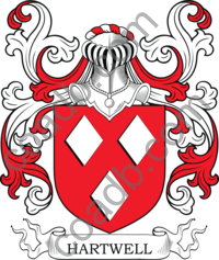 Hartwell Family Crest, Coat of Arms and Name History