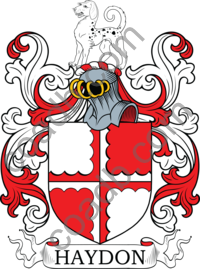 Haydon Family Crest, Coat of Arms and Name History