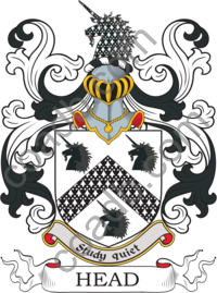 Head Family Crest, Coat of Arms and Name History